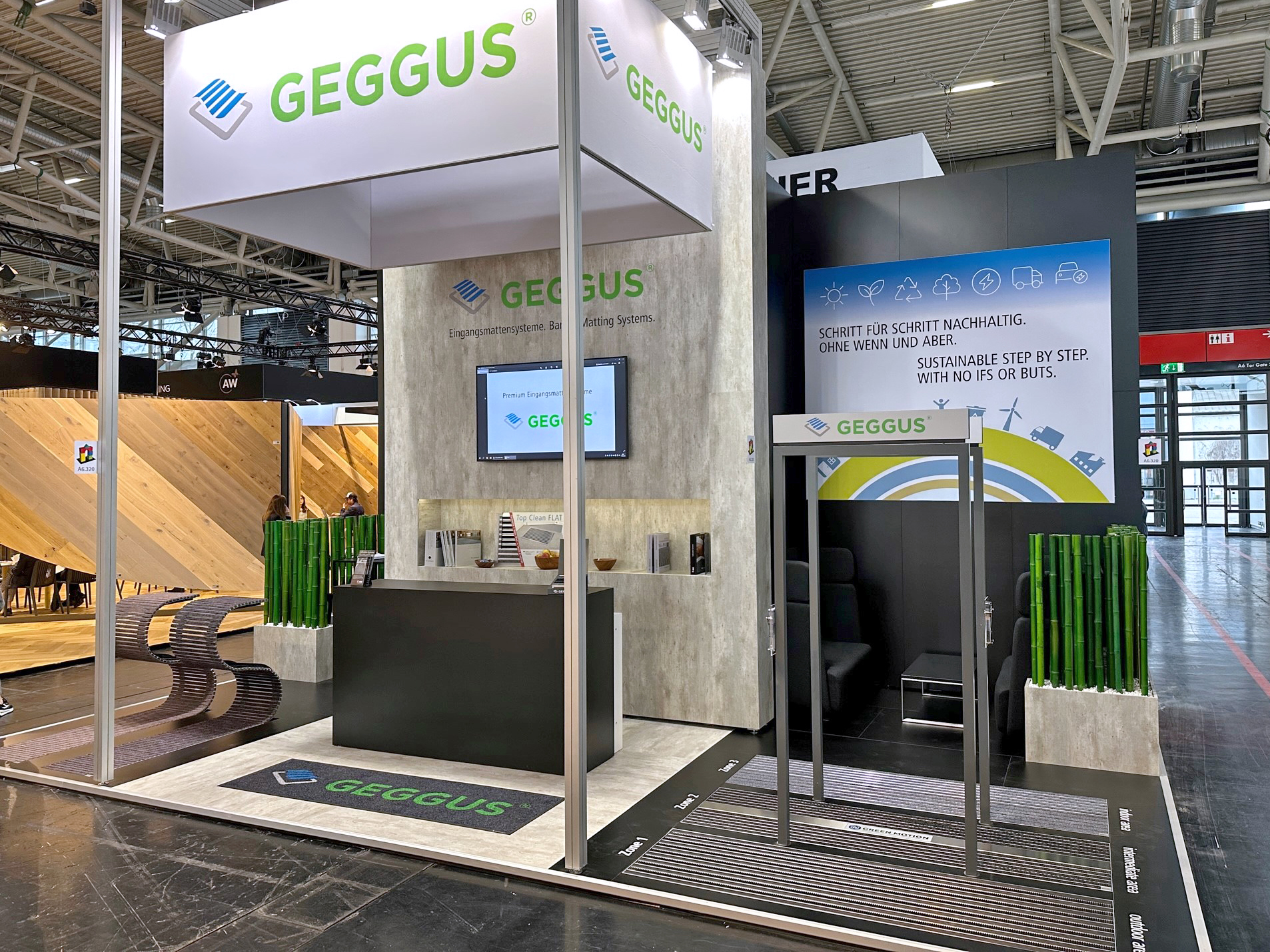 BAU 2023 Messestand - GEGGUS Eingangsmattensysteme